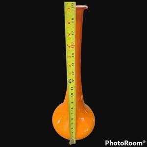 Art | Vintage Long Neck Cased Orange Raymor Glass Decanter Bottle Italy ...